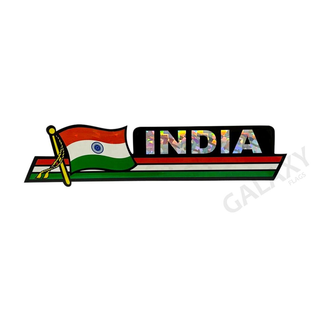 India Bumper Sticker / India Flag Sticker / "3 X 11 3/4" India Bumper ...