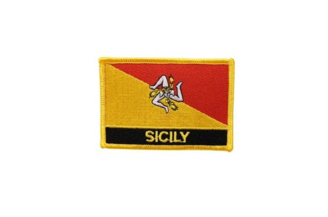 Sicily Patch / Sicily Flag Patch / Iron on or Sew On - Etsy