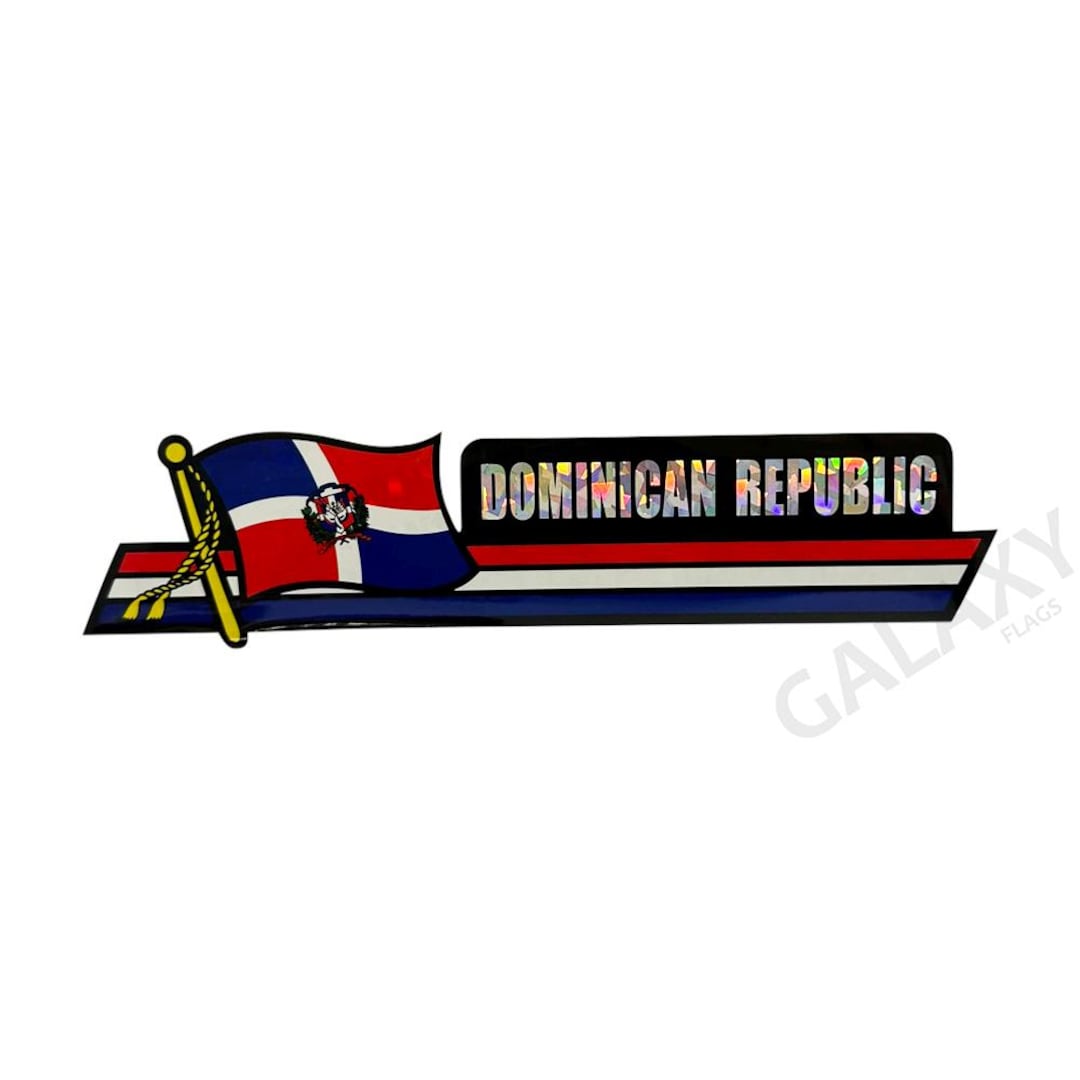 Dominican Republic Bumper Sticker / Dominican Republic Flag Sticker ...