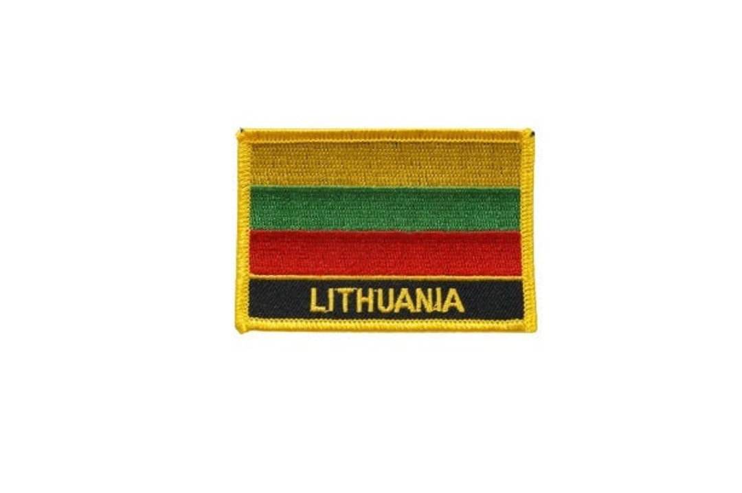 Lithuania Patch / Lithuania Flag Patch / Iron - on or Sew On - Etsy