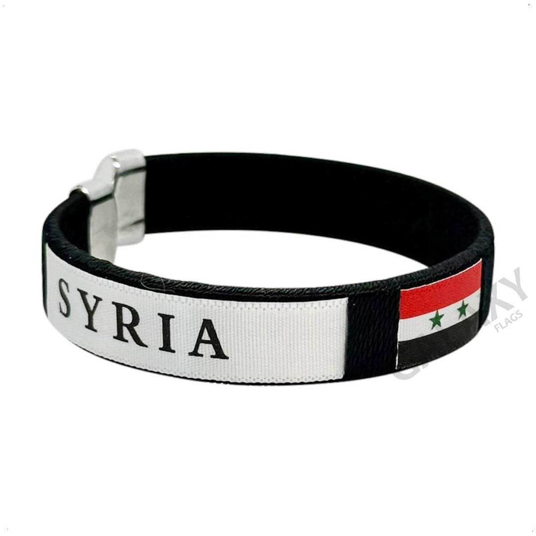 Syria Bracelet / Syria Flag Satin Bracelet - Etsy