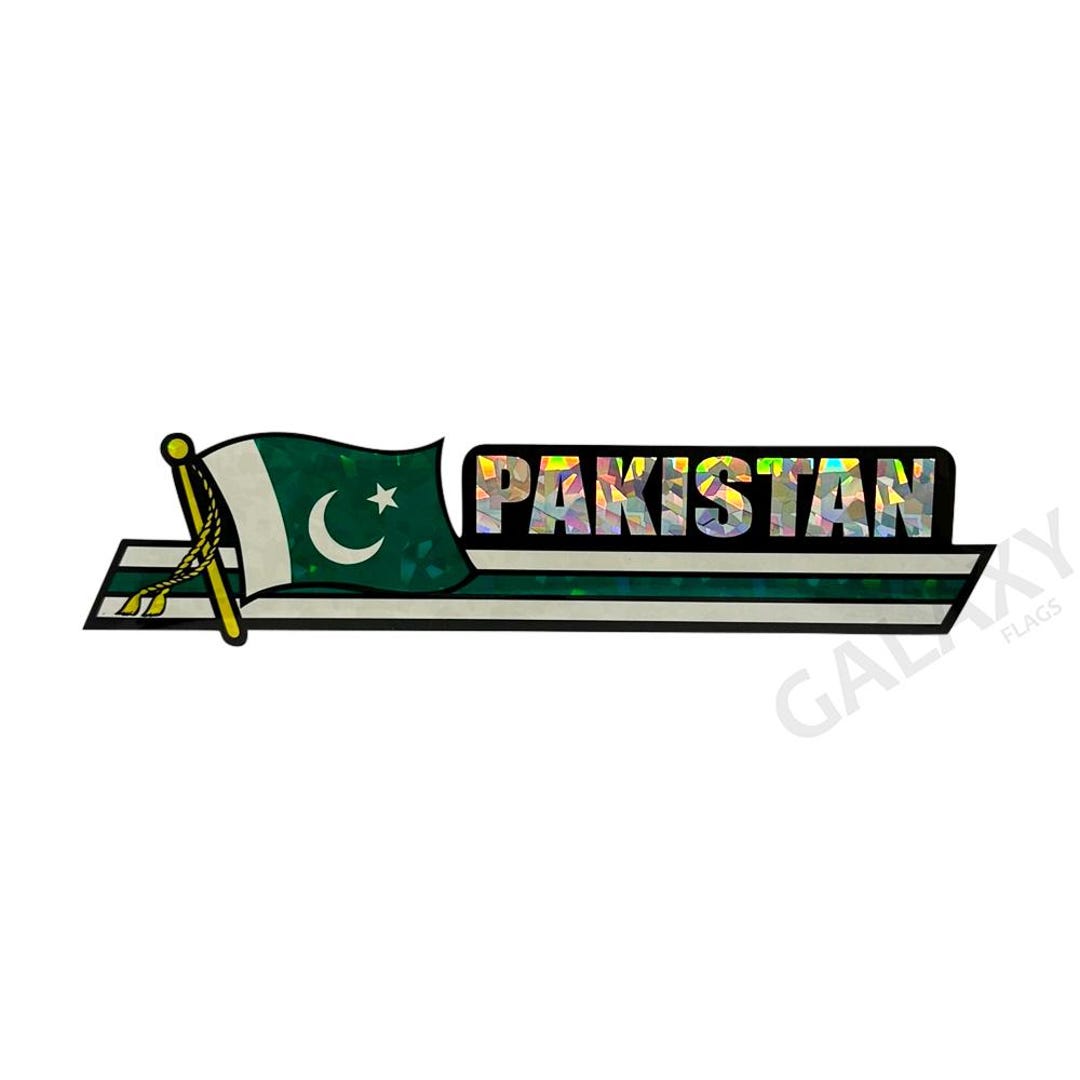 Pakistan Bumper Sticker / Pakistan Flag Sticker / "3 X 11 3/4" Pakistan ...