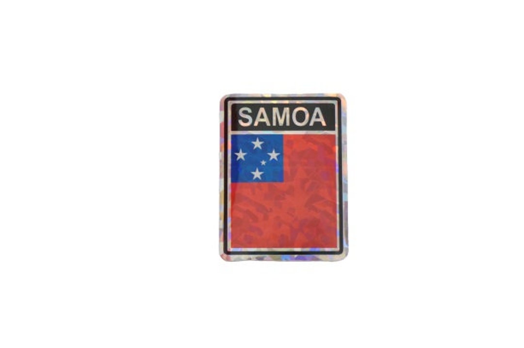 Western Samoa Sticker / Western Samoa Flag Sticker / "3x4" Western ...
