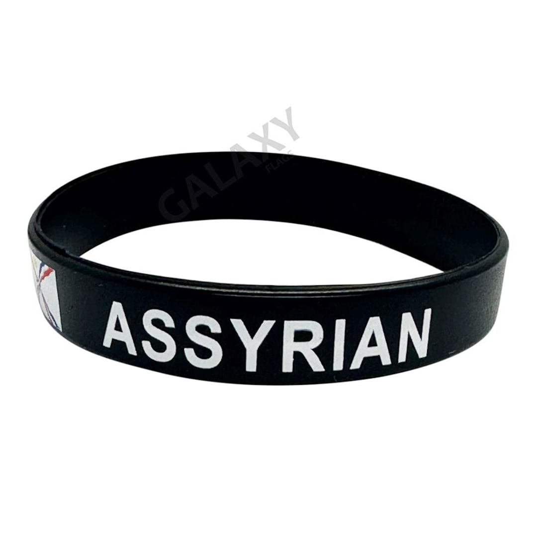Assyrian Bracelet / Assyrian Flag Silicone Rubber Bracelet - Etsy