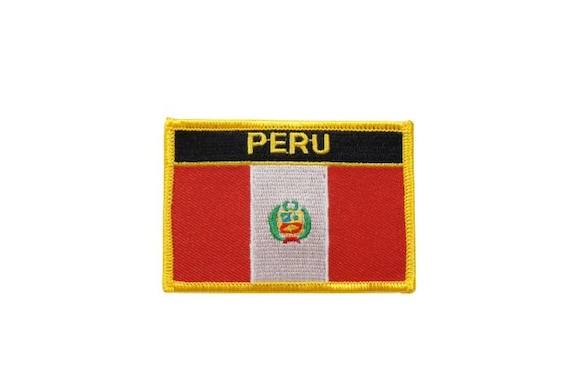 Peru Patch / Peru Flag Patch / Iron on or Sew On | Etsy