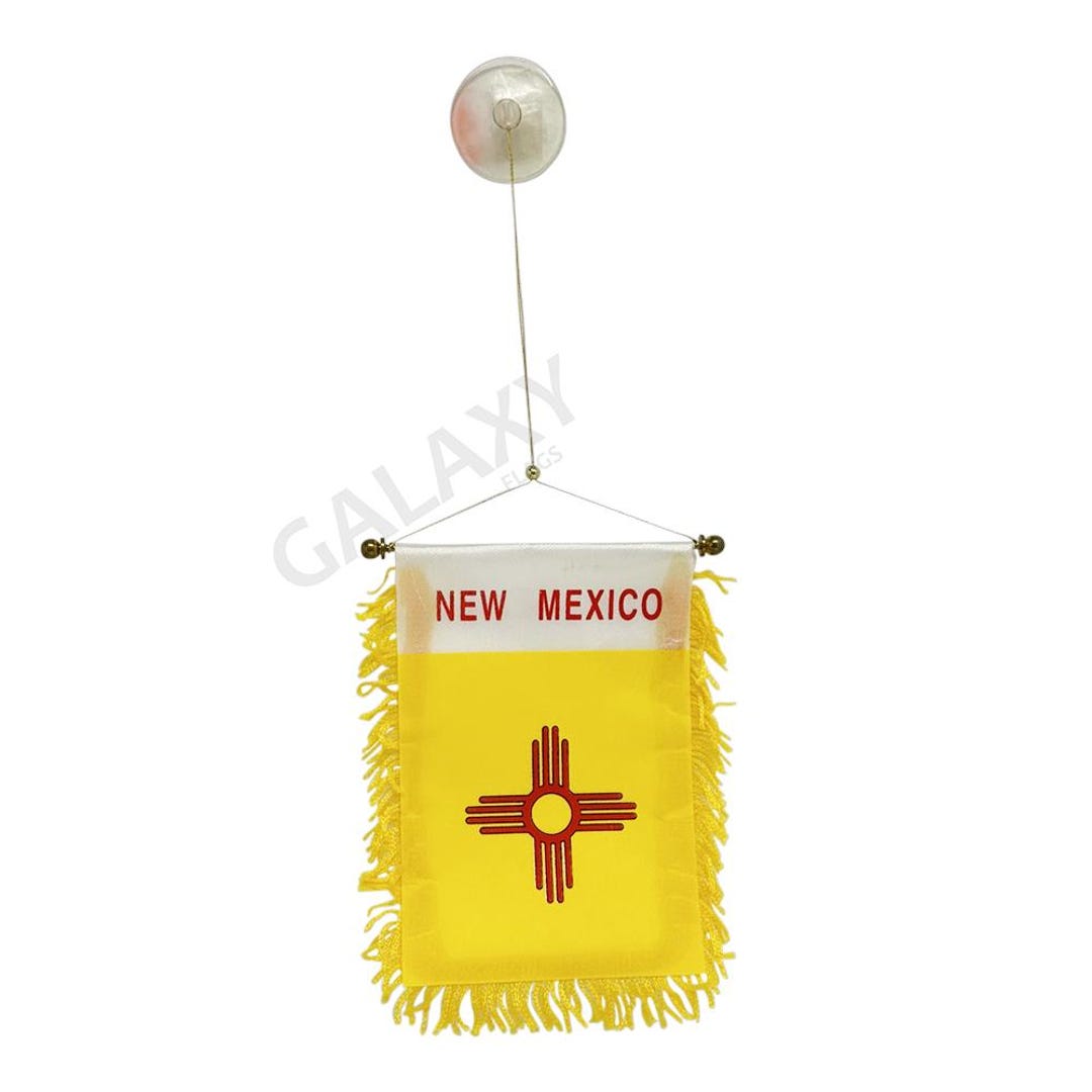 New Mexico Mini Banner / New Mexico Flag / New Mexico State Flag - Etsy