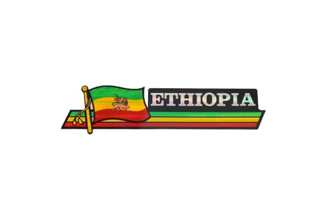 Ethiopia Bumper Sticker / Ethiopia Flag Sticker / 3 X 11 3/4 Ethiopia ...