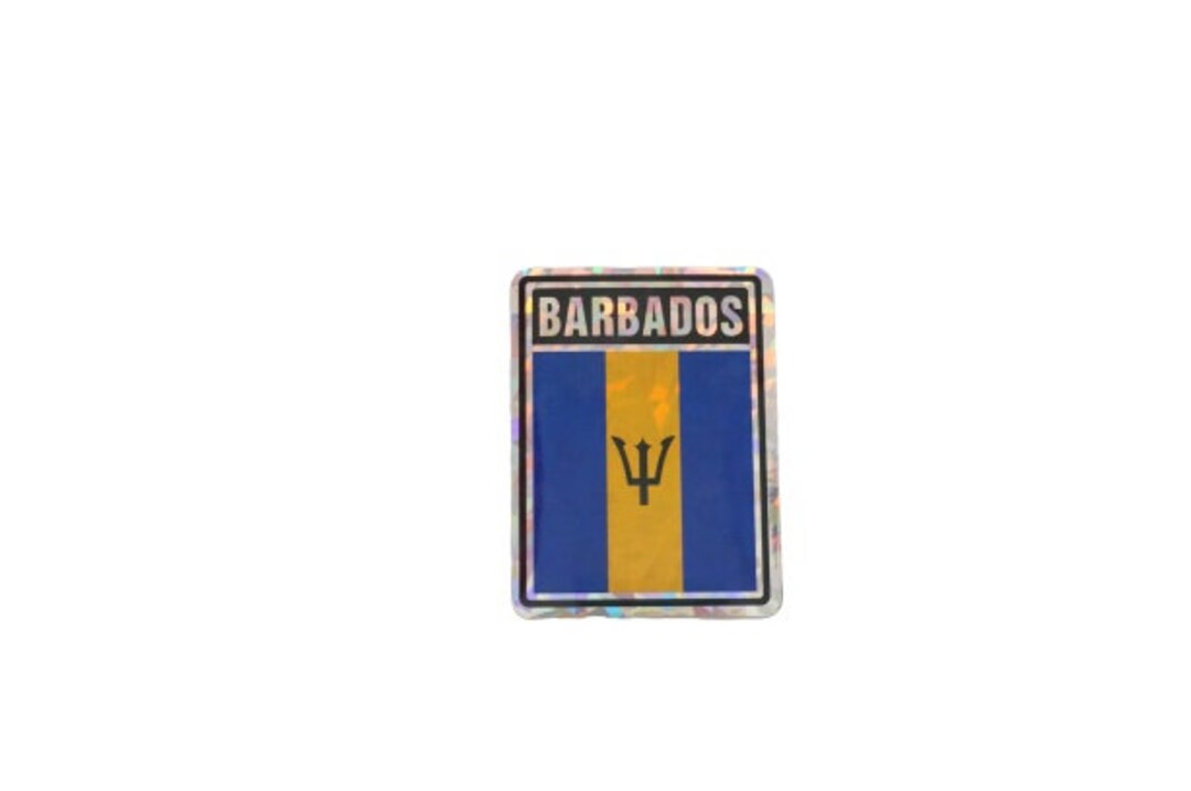Barbados Sticker / Barbados Flag Sticker / "3x4" Barbados Sticker - Etsy