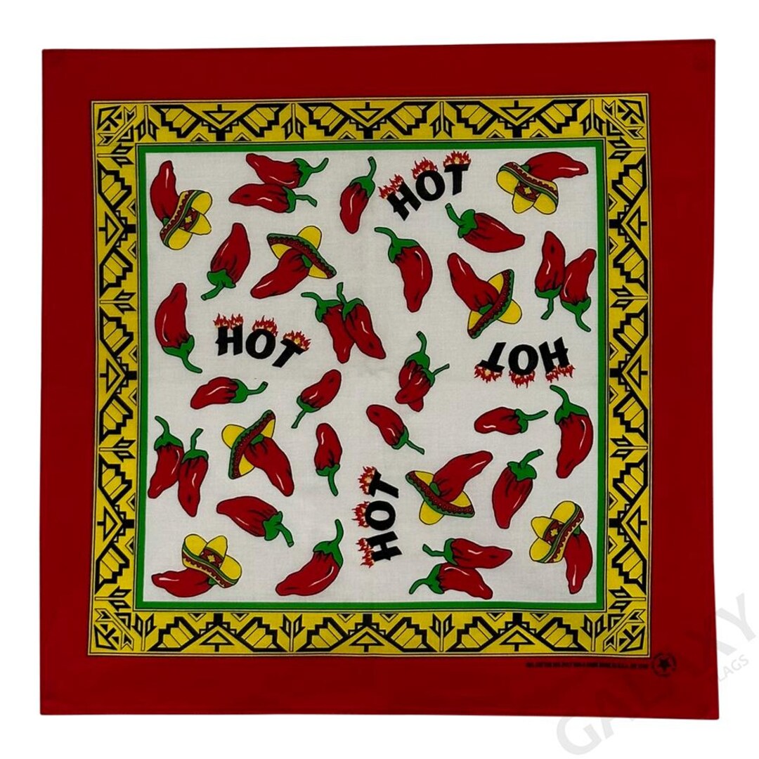Sombrero Peppers Bandana / Sombrero Peppers Flag Bandannas - Etsy