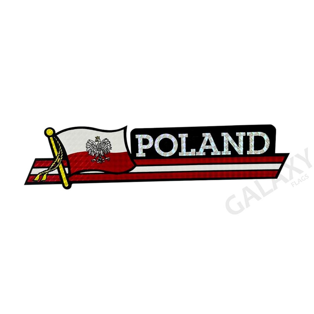 Poland Bumper Sticker / Poland Flag Sticker / "3 X 11 3/4" Poland ...