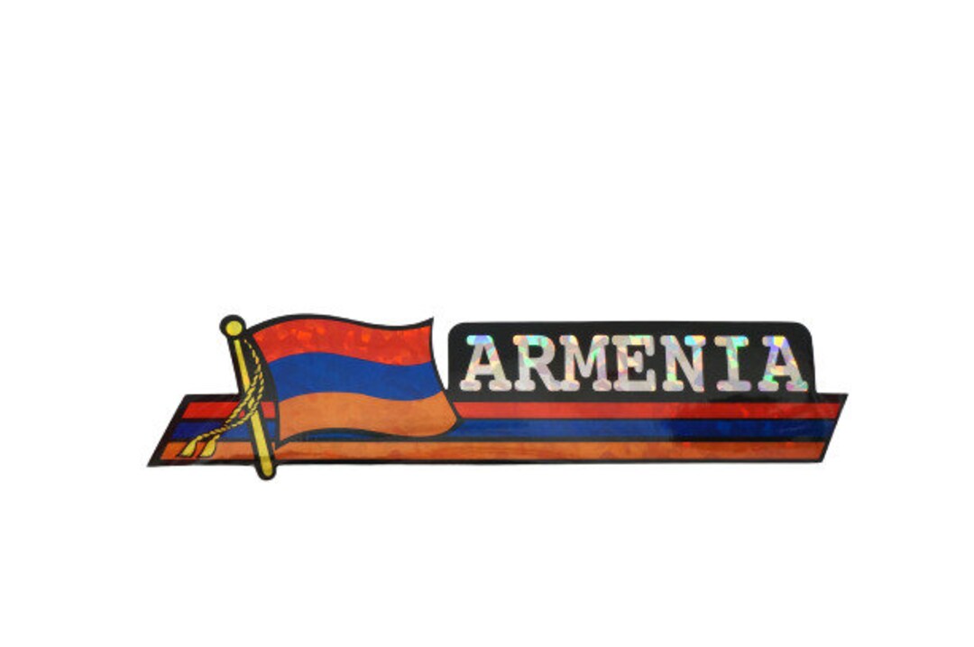 Armenia Bumper Sticker / Armenia Flag Sticker / 3 X 11 3/4 Armenia ...