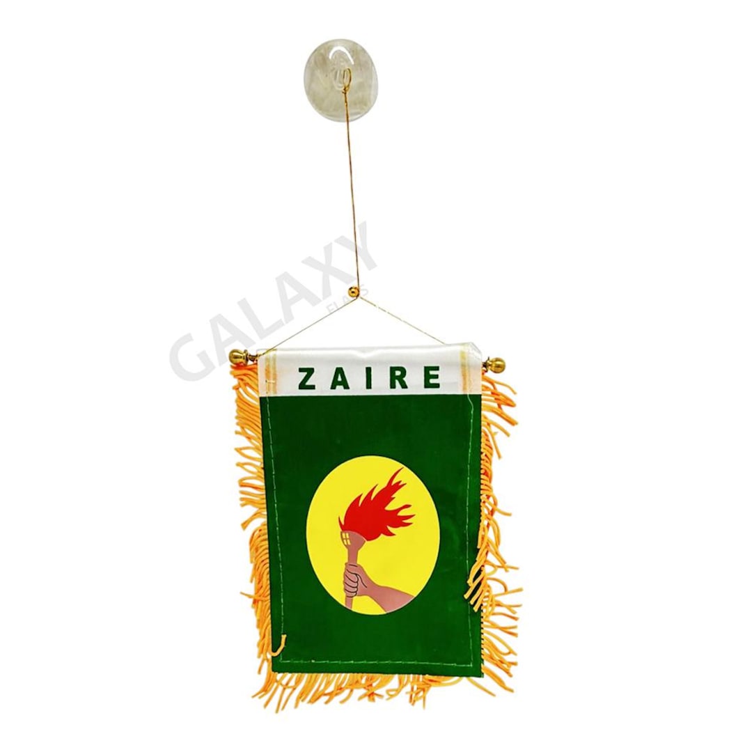 Zaire Mini Banner / Zaire Flag, Was the Name of the Democratic Republic ...