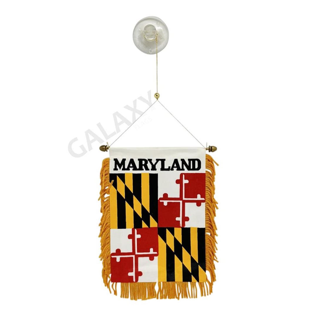 Maryland Mini Banner / Maryland Flag / Maryland State Flag - Etsy