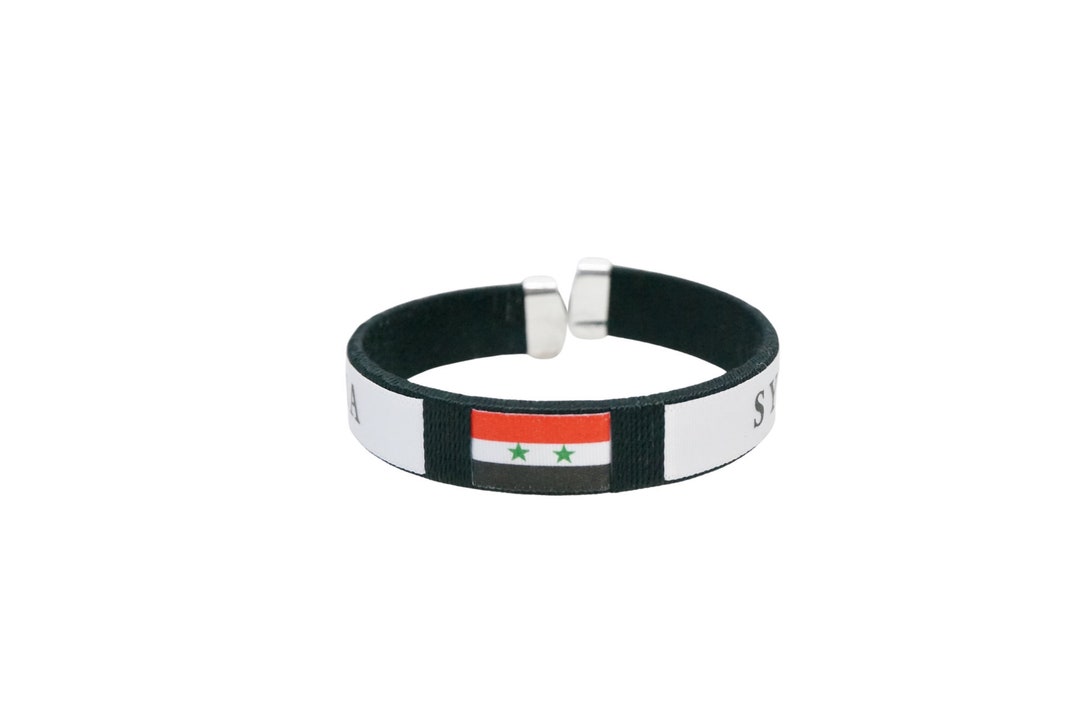 Syria Bracelet / Syria Flag Satin Bracelet - Etsy