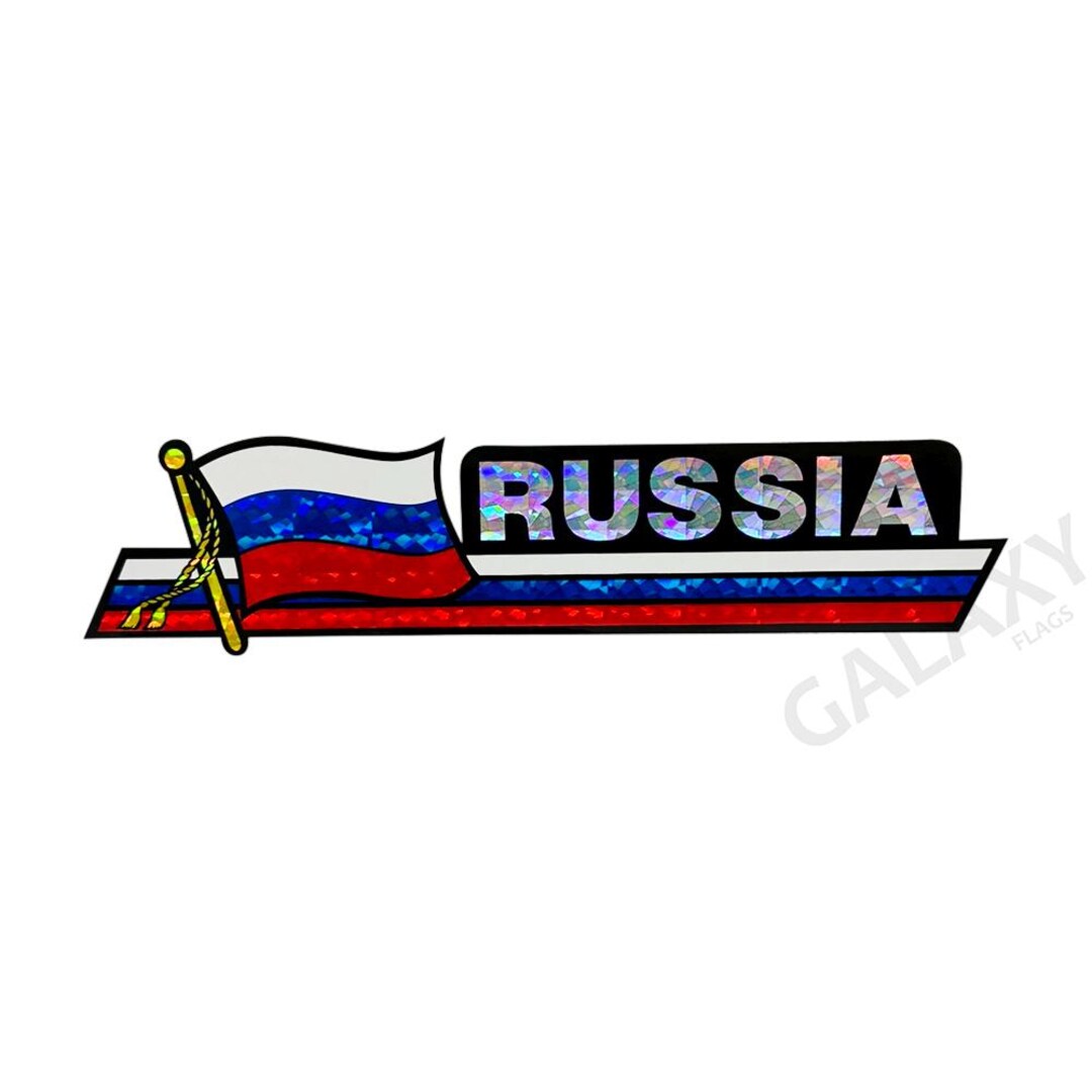 Russia Bumper Sticker / Russia Flag Sticker / "3 X 11 3/4" Russia ...