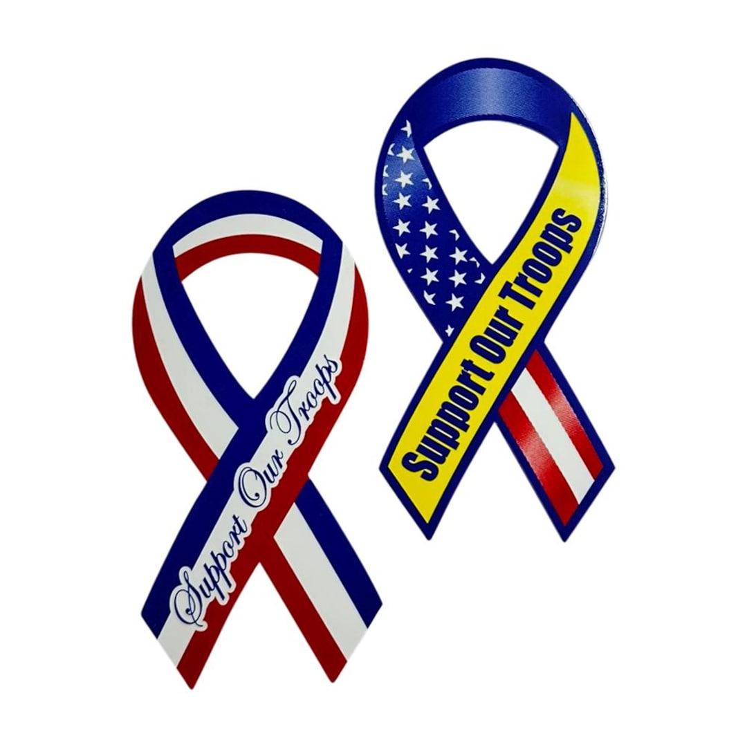 Support Our Troops Car Magnet Ribbon Magnet - Support Our Troops ...