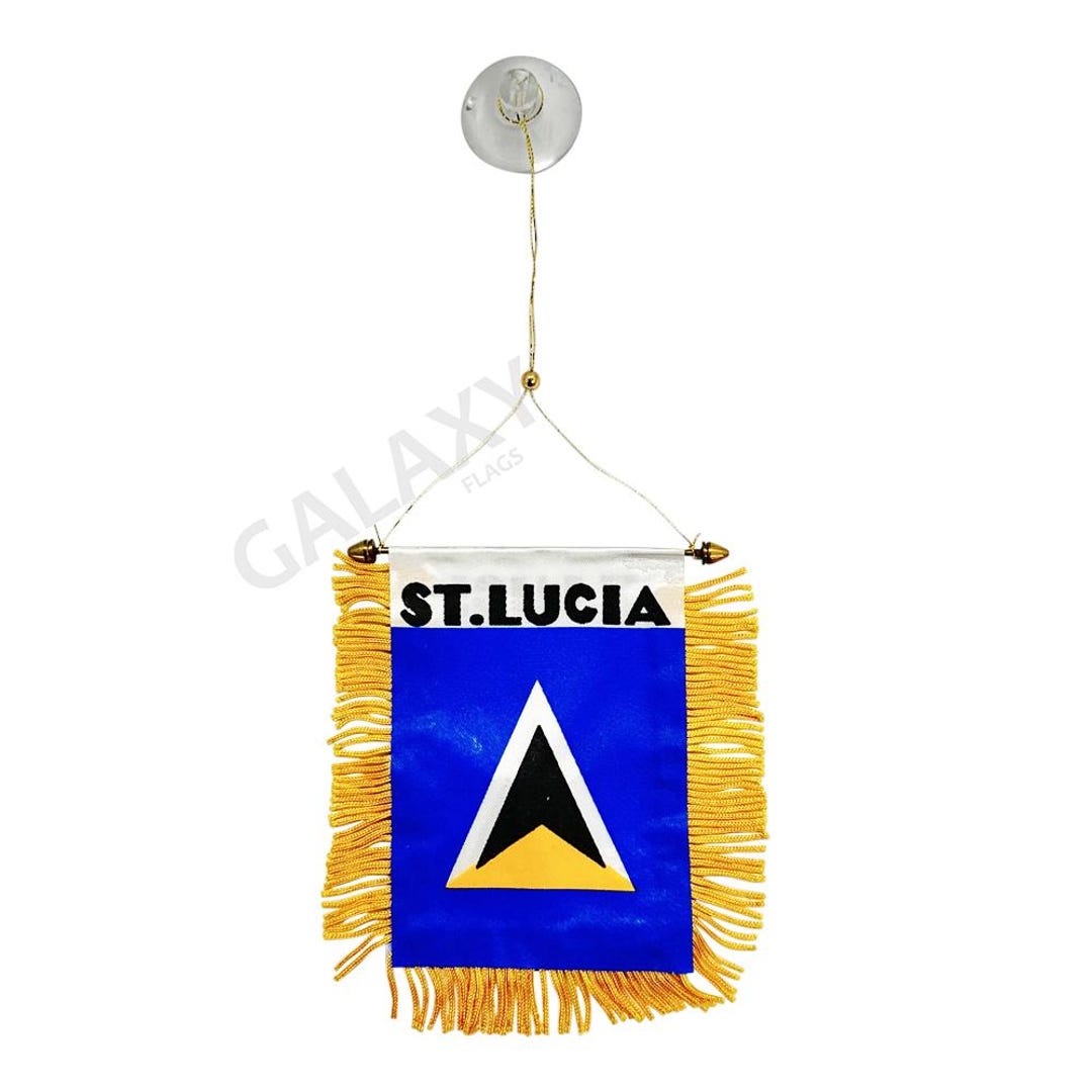 St. Lucia Mini Banner / St. Lucia Flag - Etsy