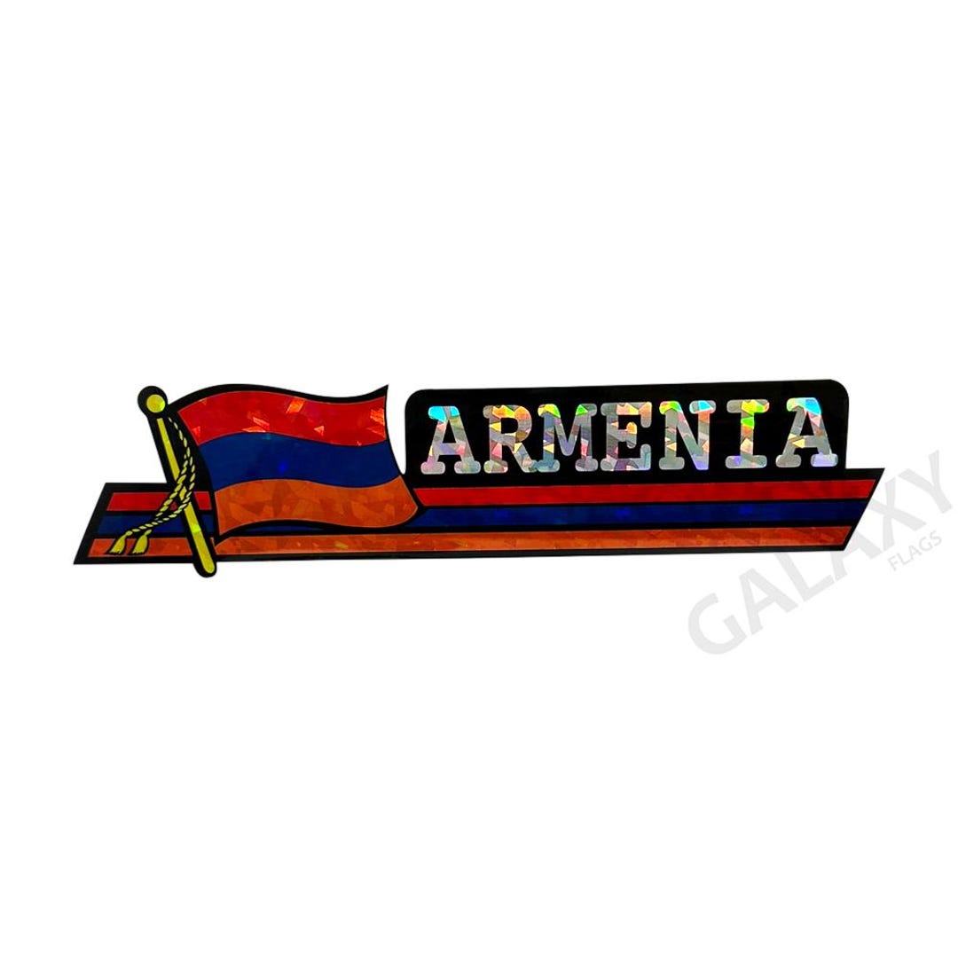 Armenia Bumper Sticker / Armenia Flag Sticker / "3 X 11 3/4" Armenia ...