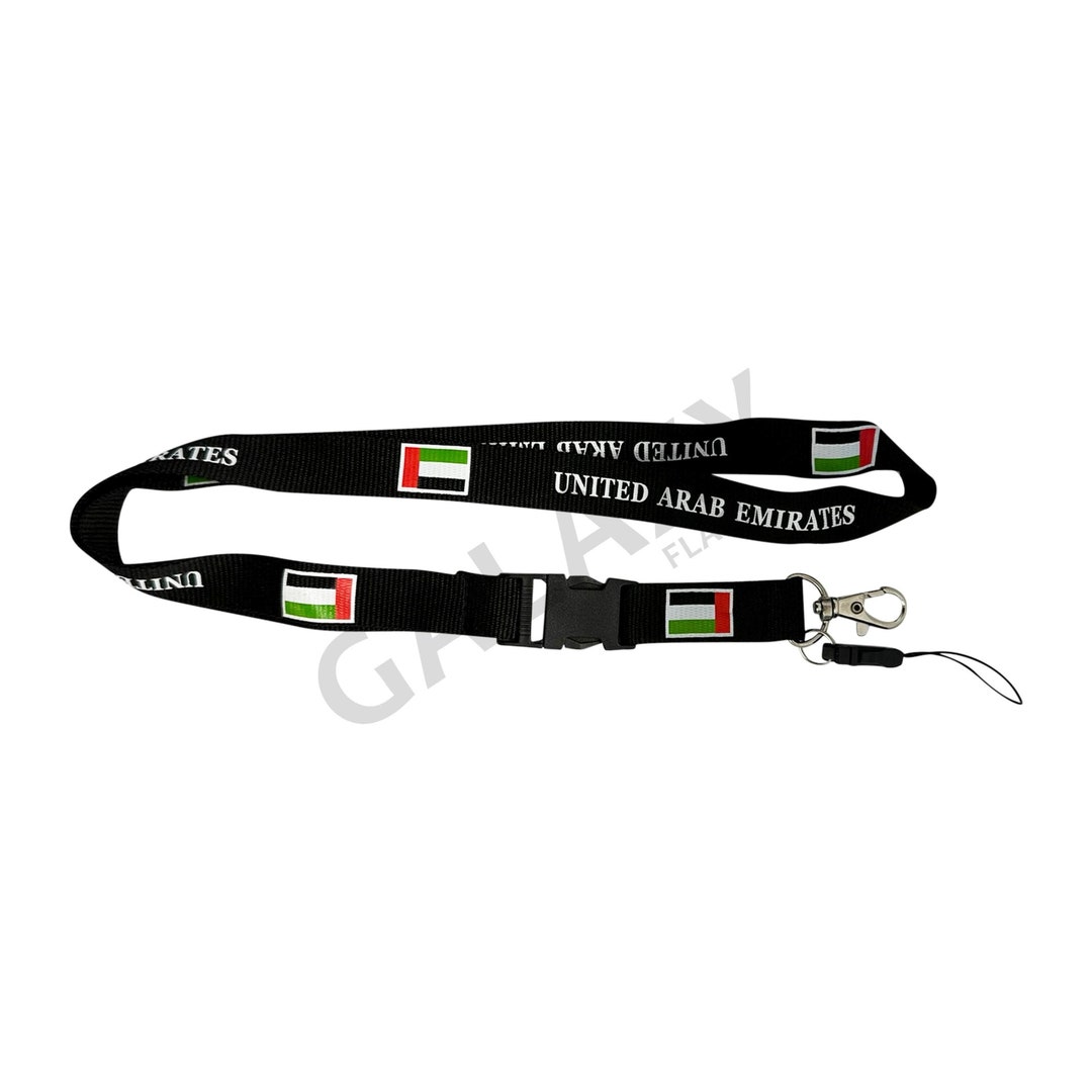 United Arab Kingdom Lanyard / United Arab Kingdom Flag Lanyard - Etsy