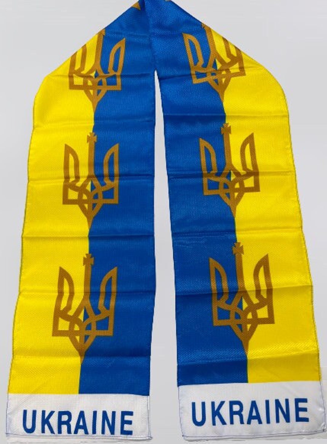 Ukraine Scarf / Ukraine Trident Flag - Etsy