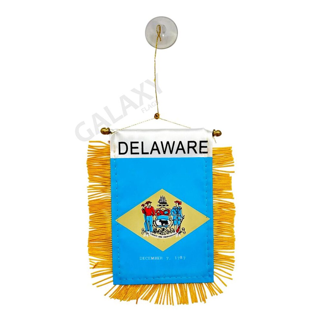 Delaware Mini Banner / Delaware Flag / Delaware State Flag - Etsy