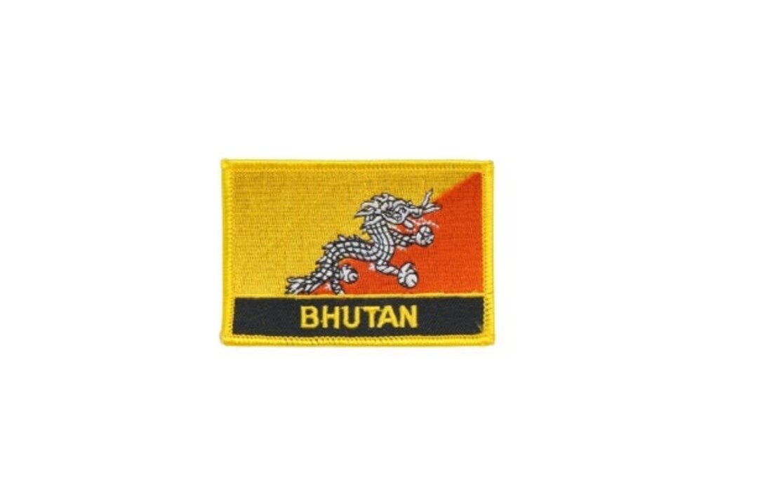 Bhutan Patch / Bhutan Flag Patch / Iron on or Sew On - Etsy