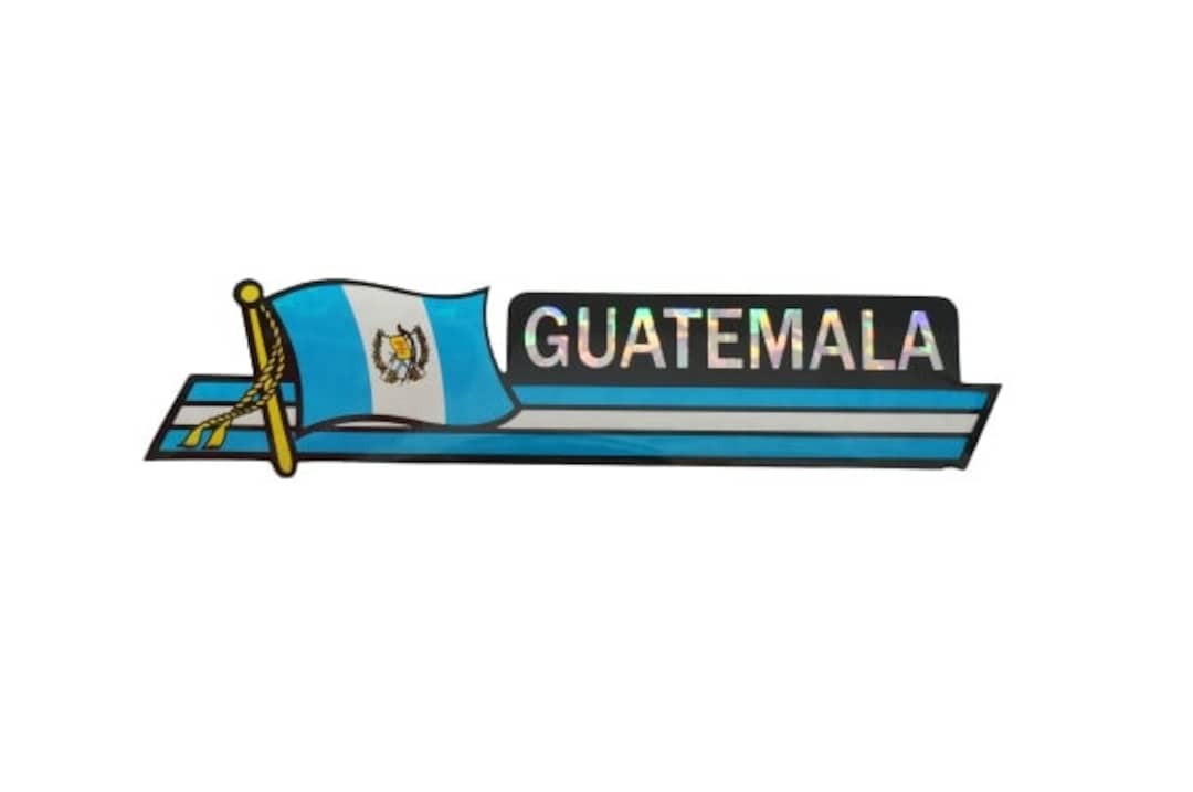 Guatemala Bumper Sticker / Guatemala Flag Sticker / 3 X 11 3/4 ...