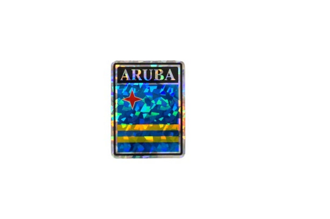 Aruba Sticker / Aruba Flag Sticker / "3x4" Aruba Sticker - Etsy