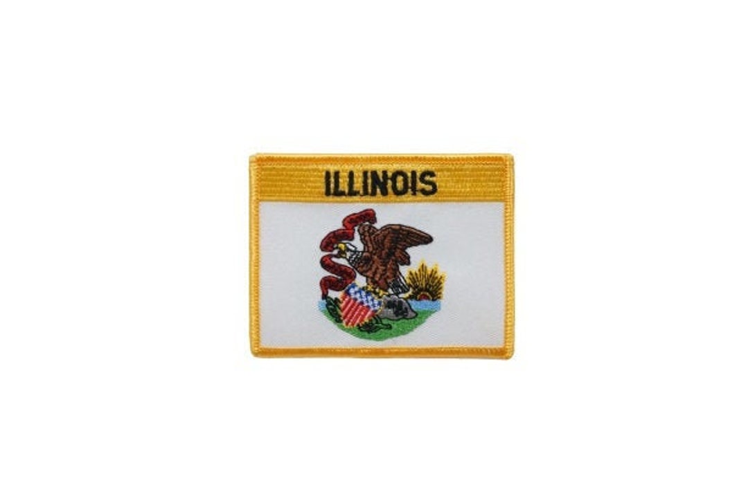 Illinois Patch / Illinois Flag Patch / Iron - on or Sew On - Etsy
