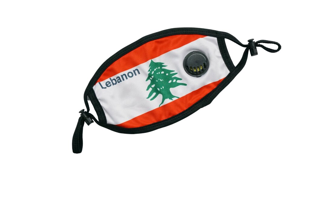 Lebanon Mask / Face Mask WITH Filter Pocket / Lebanon Flag - Etsy