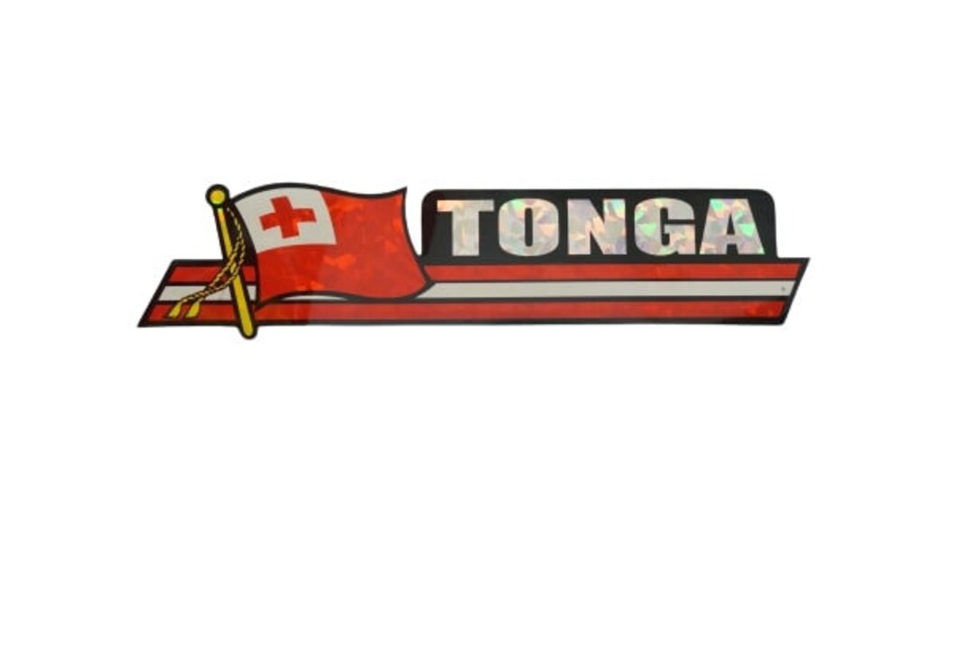 Tonga Bumper Sticker / Tonga Flag Sticker / 3 X 11 - Etsy