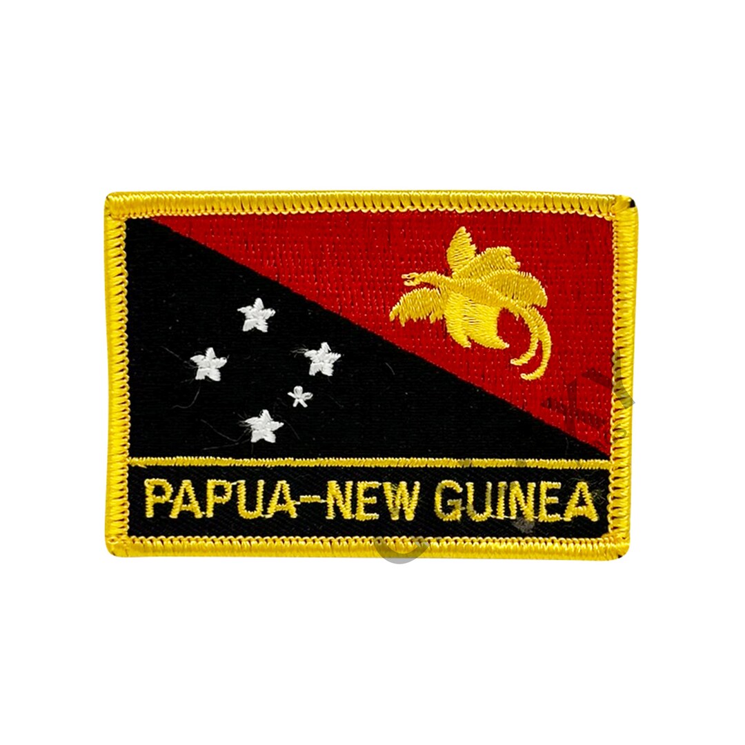 Papua-new Guinea Patch / Papua-new Guinea Flag Patch / Iron - on or Sew ...