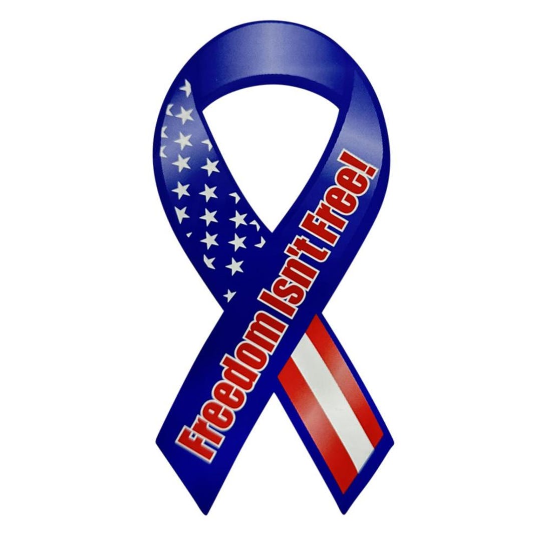 Freedom Isn't Free Car Magnet Ribbon Magnet - Support Our Troops ...