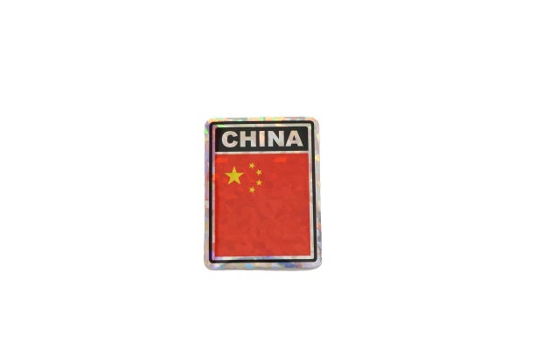 China Sticker / China Flag Sticker / "3x4" China Sticker - Etsy