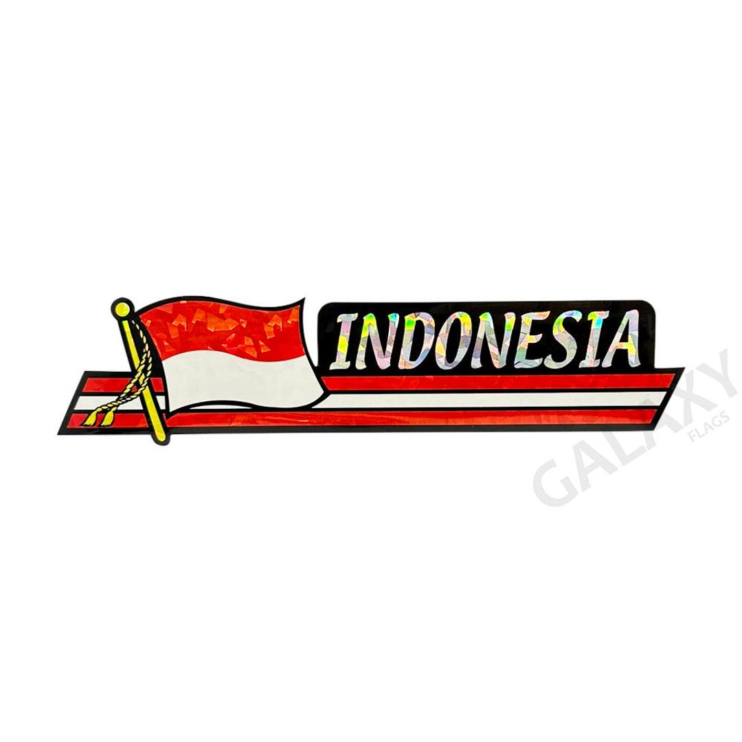 Indonesia Bumper Sticker / Indonesia Flag Sticker / "3 X 11 3/4 ...