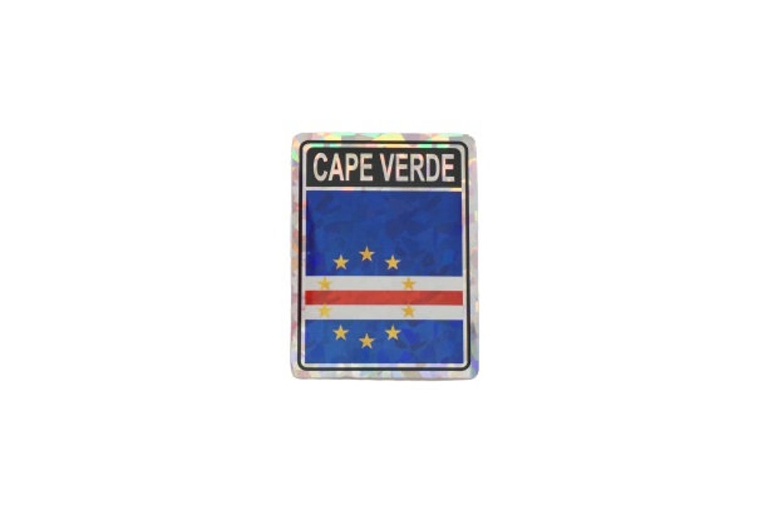 Cape Verde Sticker / Cape Verde Flag Sticker / "3x4" Cape Verde Sticker ...
