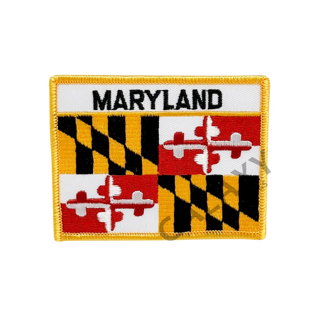 Maryland Patch / Maryland Flag Patch / Iron - on or Sew On - Etsy