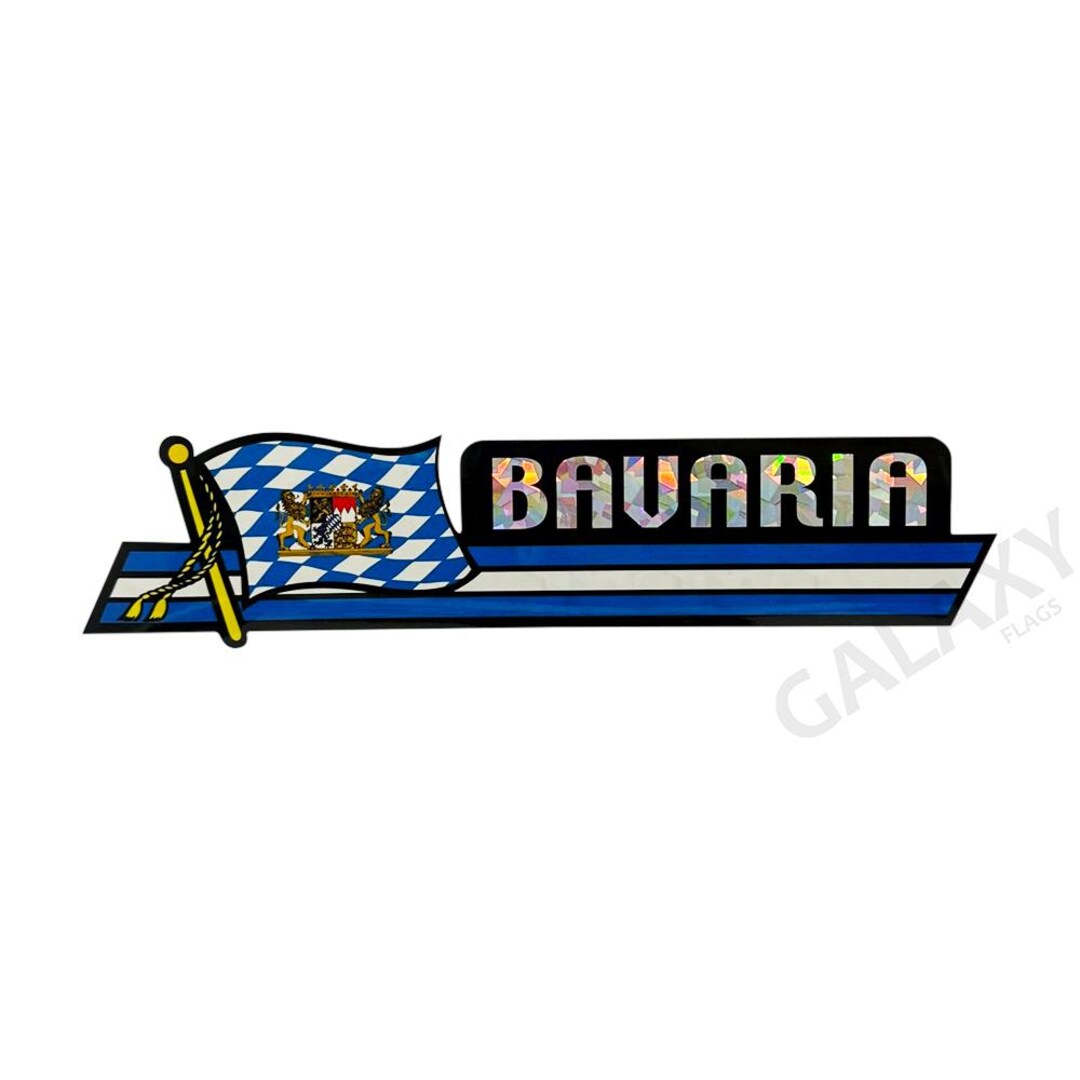 Bavaria Bumper Sticker / Bavaria Flag Sticker / "3 X 11 3/4" Bavaria ...