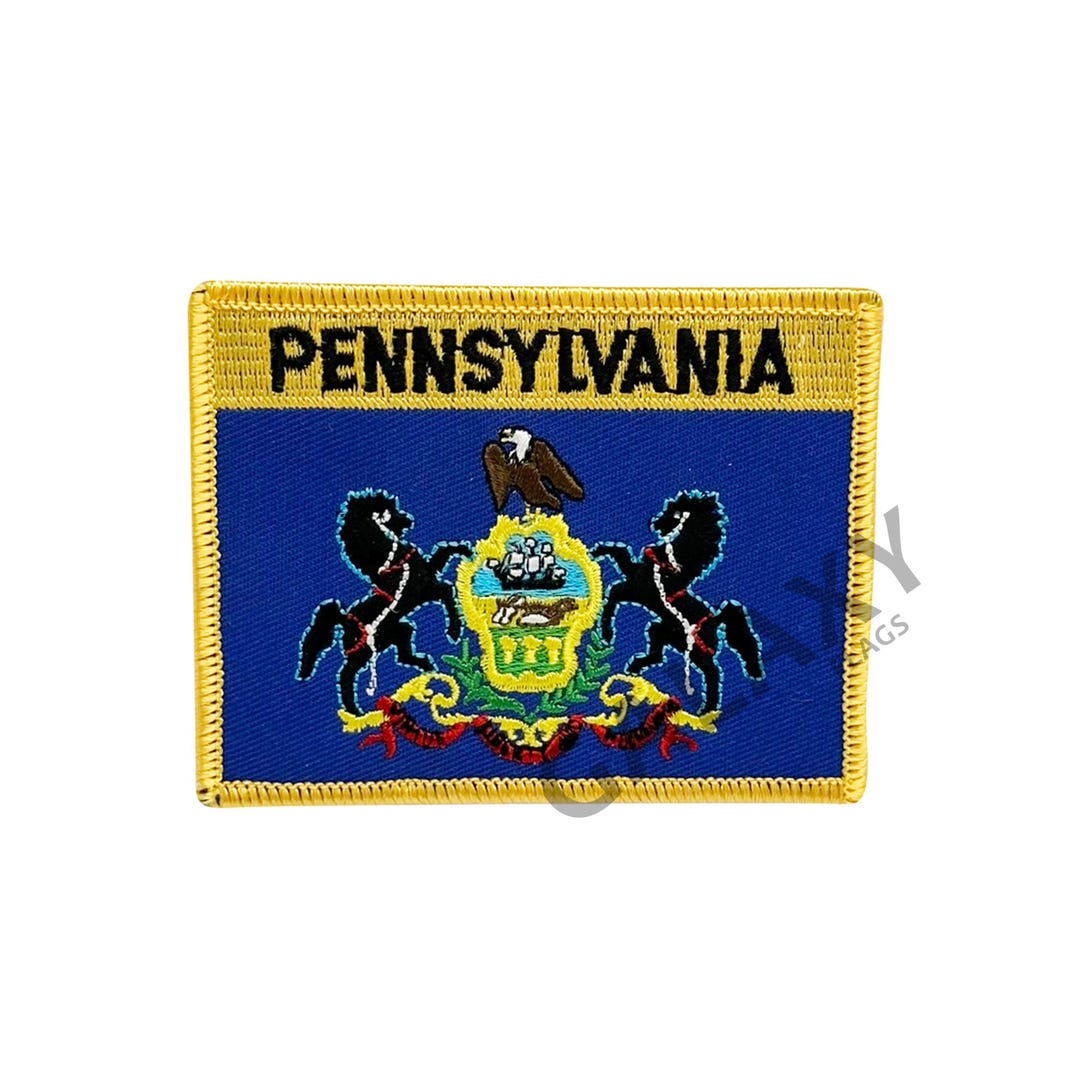 Pennsylvania Patch / Pennsylvania Flag Patch / Iron - on or Sew On - Etsy