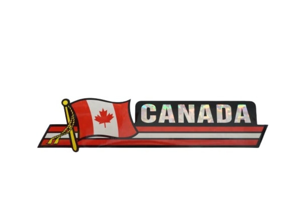 Canada Bumper Sticker / Canada Flag Sticker / 3 X 11 3/4 Canada Bumper ...