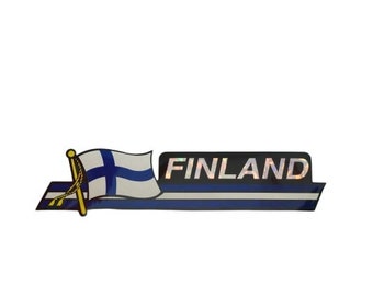 Finland Flag Bumper Sticker - Etsy