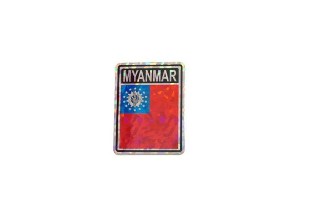 Myanmar Sticker / Myanmar Flag Sticker / "3x4" Myanmar Sticker - Etsy