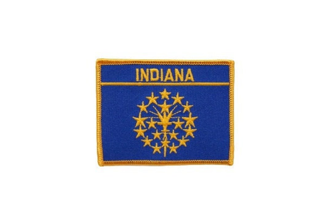 Indiana Patch / Indiana Flag Patch / Iron - on or Sew On - Etsy