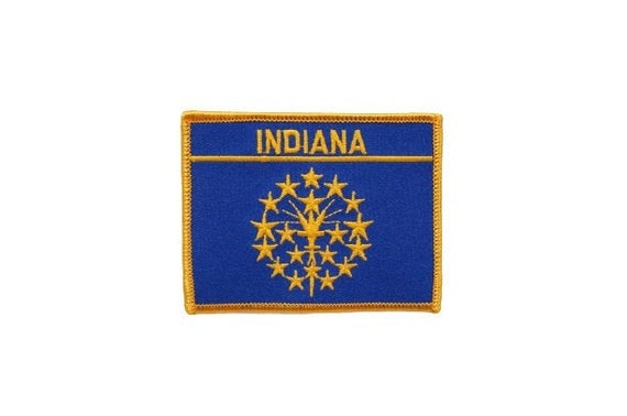 Indiana Patch / Indiana Flag Patch / Iron on or Sew On - Etsy