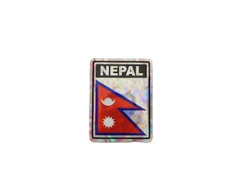 Nepal Seal Sticker Round Flag for Laptop Book Fridge Guitar Motorcycle ...