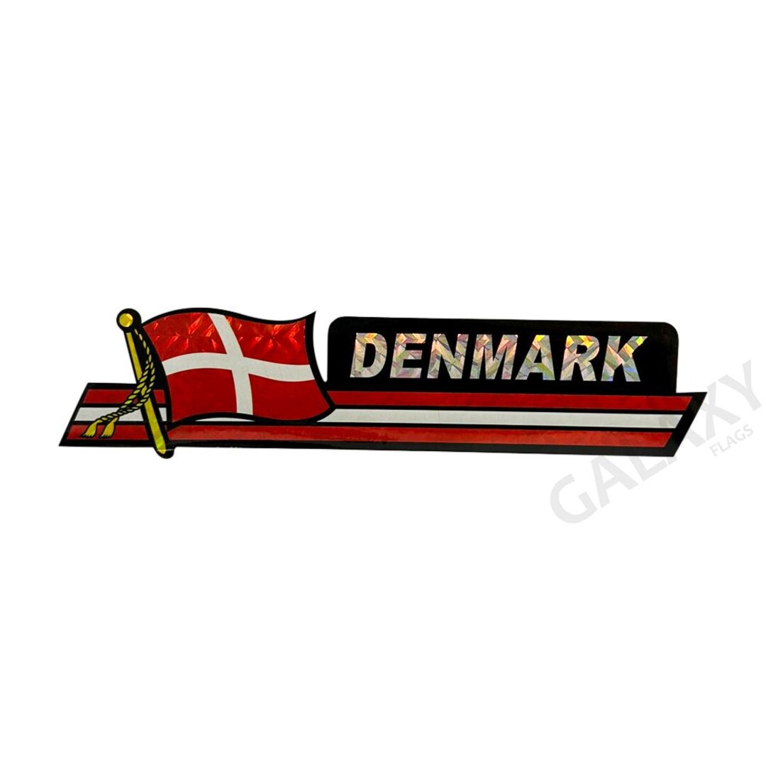 Denmark Bumper Sticker / Denmark Flag Sticker / "3 X 11 3/4" Denmark ...