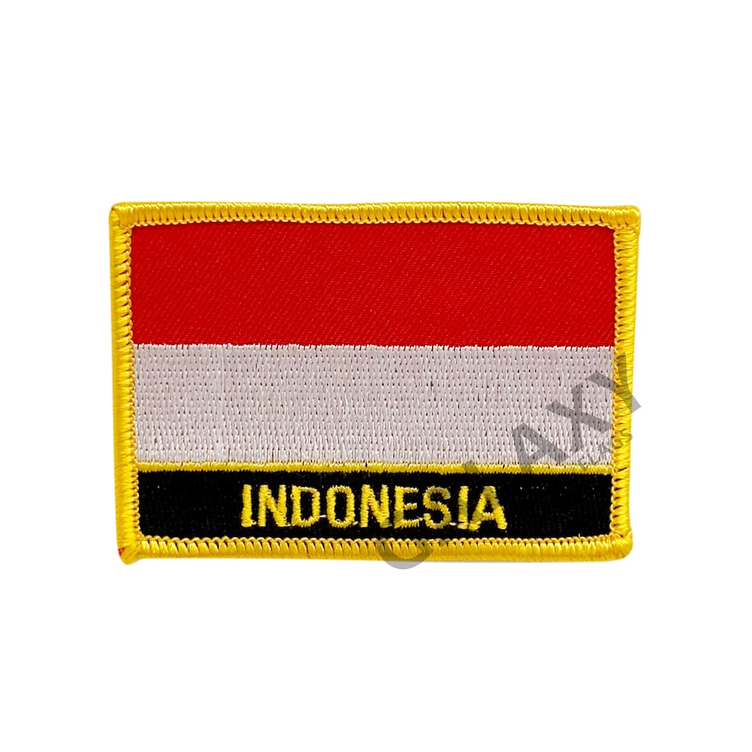 Indonesia Patch / Indonesia Flag Patch / Iron - on or Sew On - Etsy