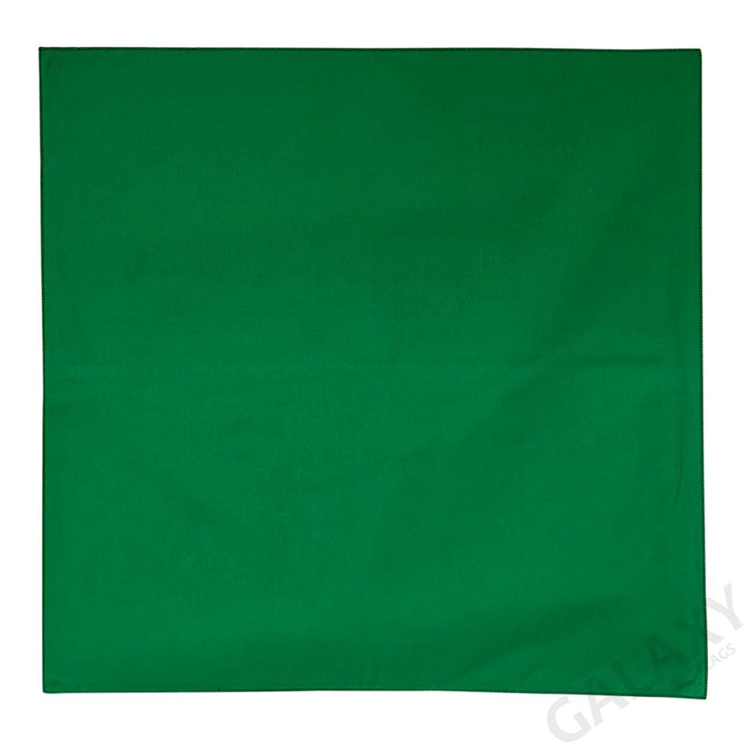Green Solid Color Bandana / Green Flag Bandannas - Etsy