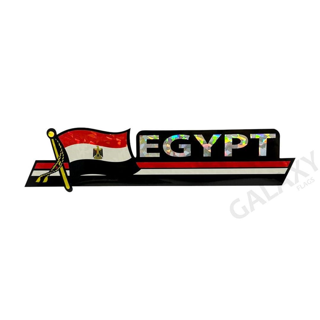 Egypt Bumper Sticker / Egypt Flag Sticker / "3 X 11 3/4" Egypt Bumper ...