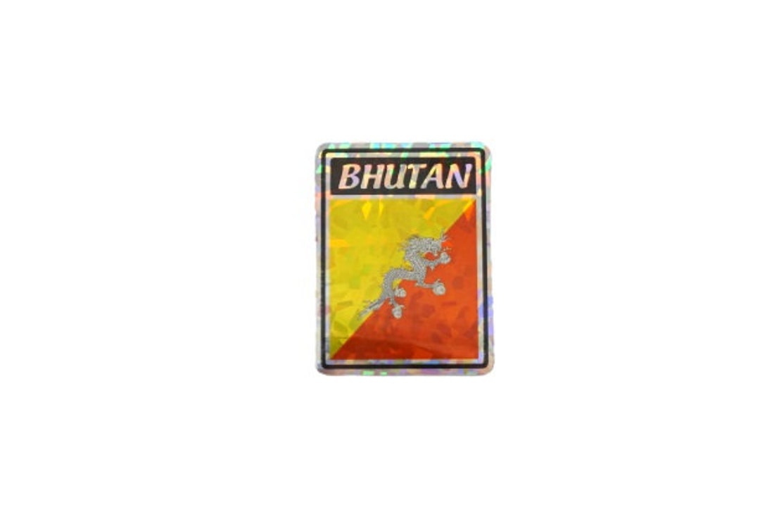 Bhutan Sticker / Bhutan Flag Sticker / "3x4" Bhutan Sticker - Etsy